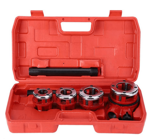 MANUAL PIPE THREADER RATCHET GI PIPE DIES SET ½”, ¾”, 1”, 1-1/4” RATCH – Techno Tools & Equipment