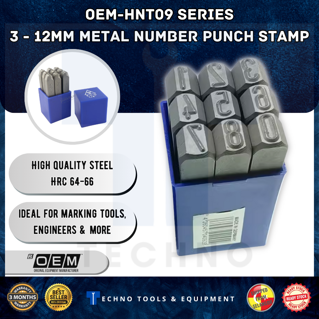HUNTER LETTER A-Z & / NUMBER 0-9 METAL STAMP PUNCHES – Techno Tools & Equipment
