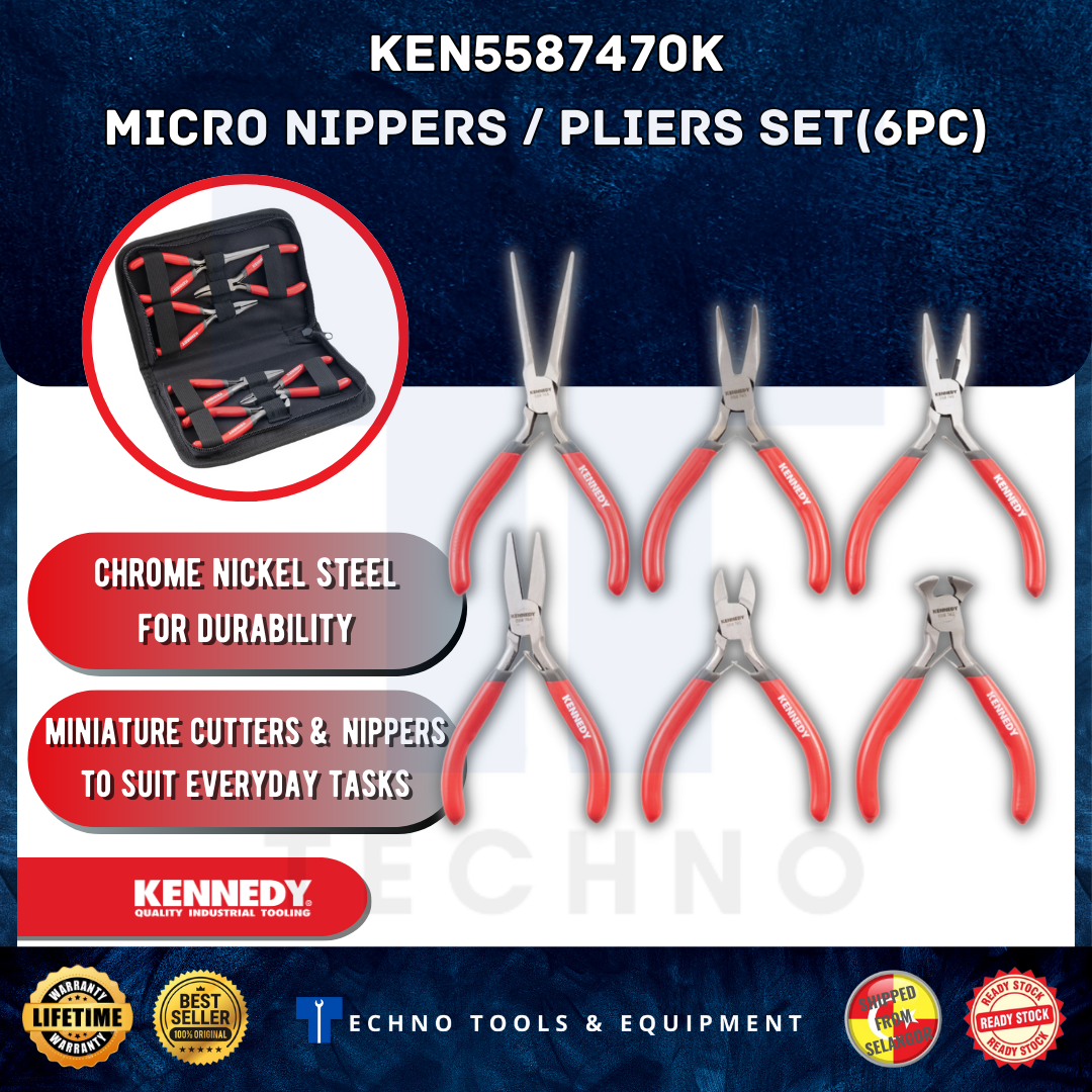 KENNEDY MICRO NIPPERS/PLIERS SET(6PC) KEN5587470K – Techno Tools & Equipment