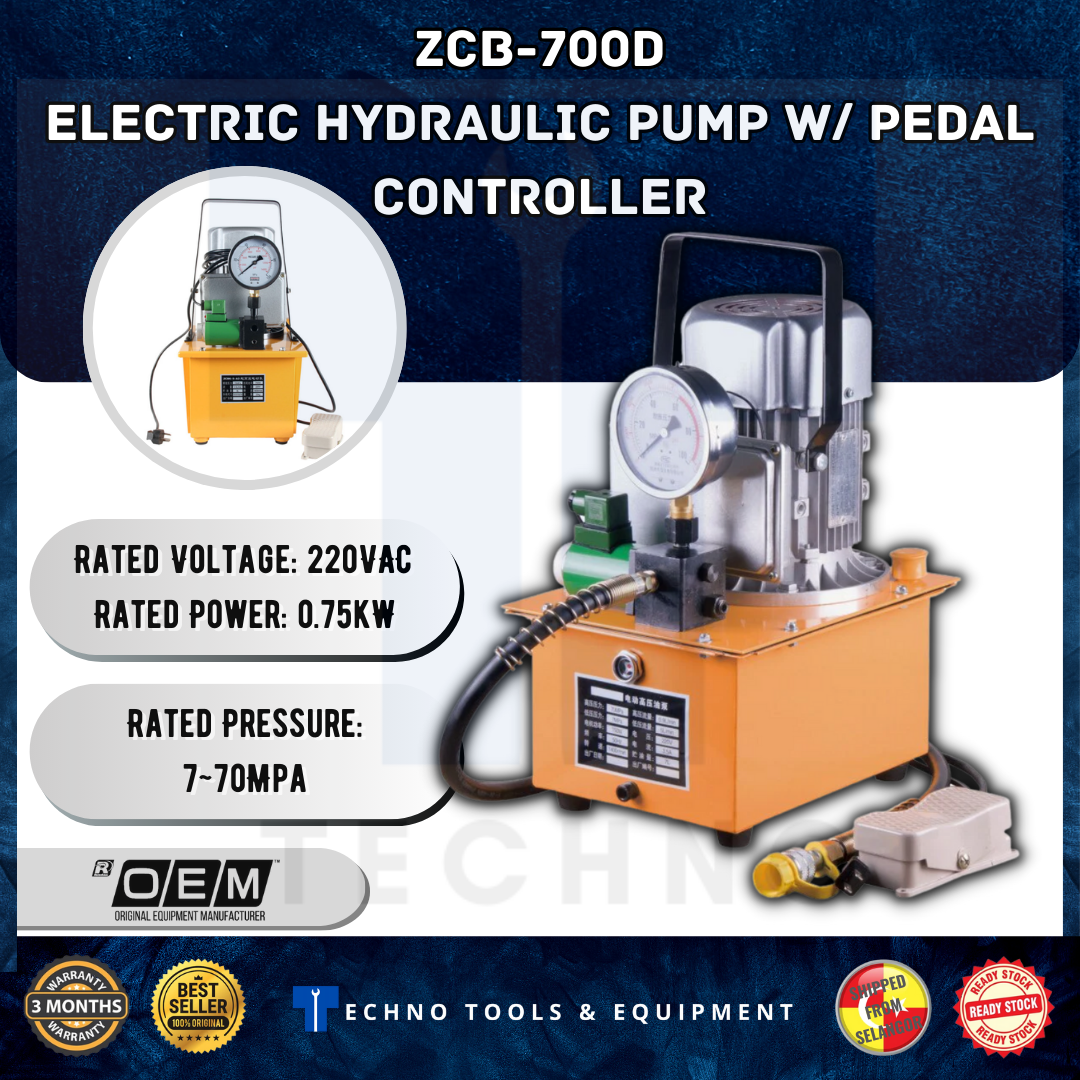 ZCB-700D Electric Hydraulic Pump Motor Pump Electric Station 70MPA 220 – Techno Tools & Equipment