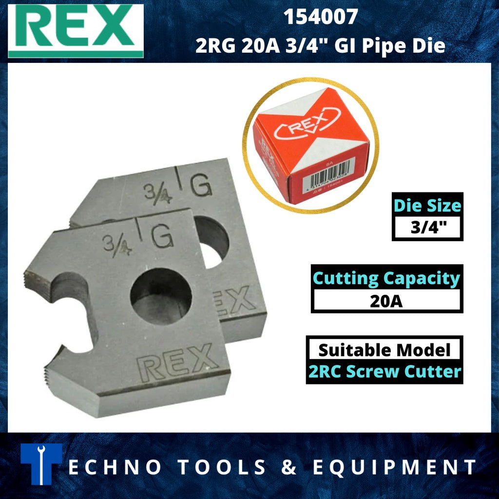 REX C19-39 CONDUIT PIPE DIES / 15-32A GI PIPE DIES THREADER – Techno Tools & Equipment