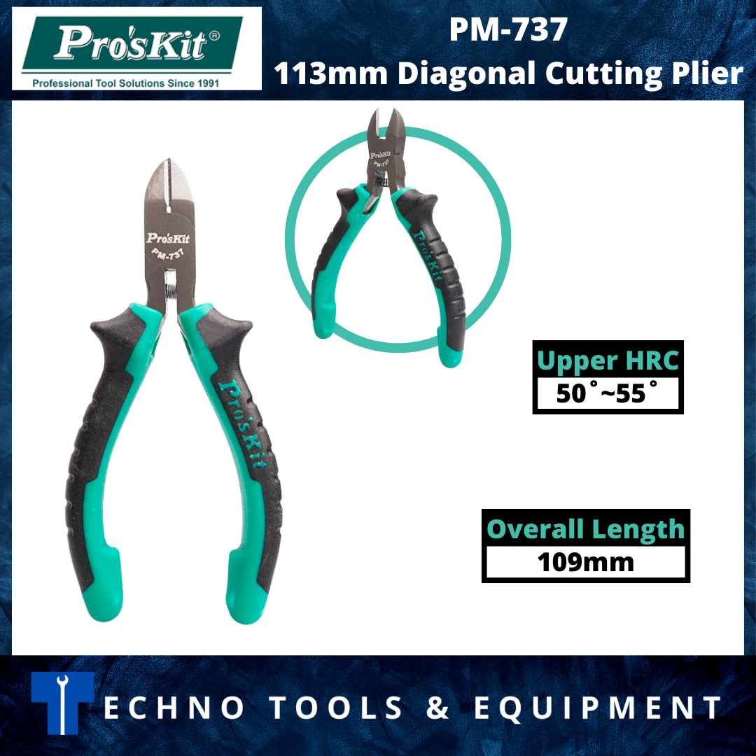 PRO'SKIT PM-737 113mm Diagonal Cutting Plier – Techno Tools & Equipment