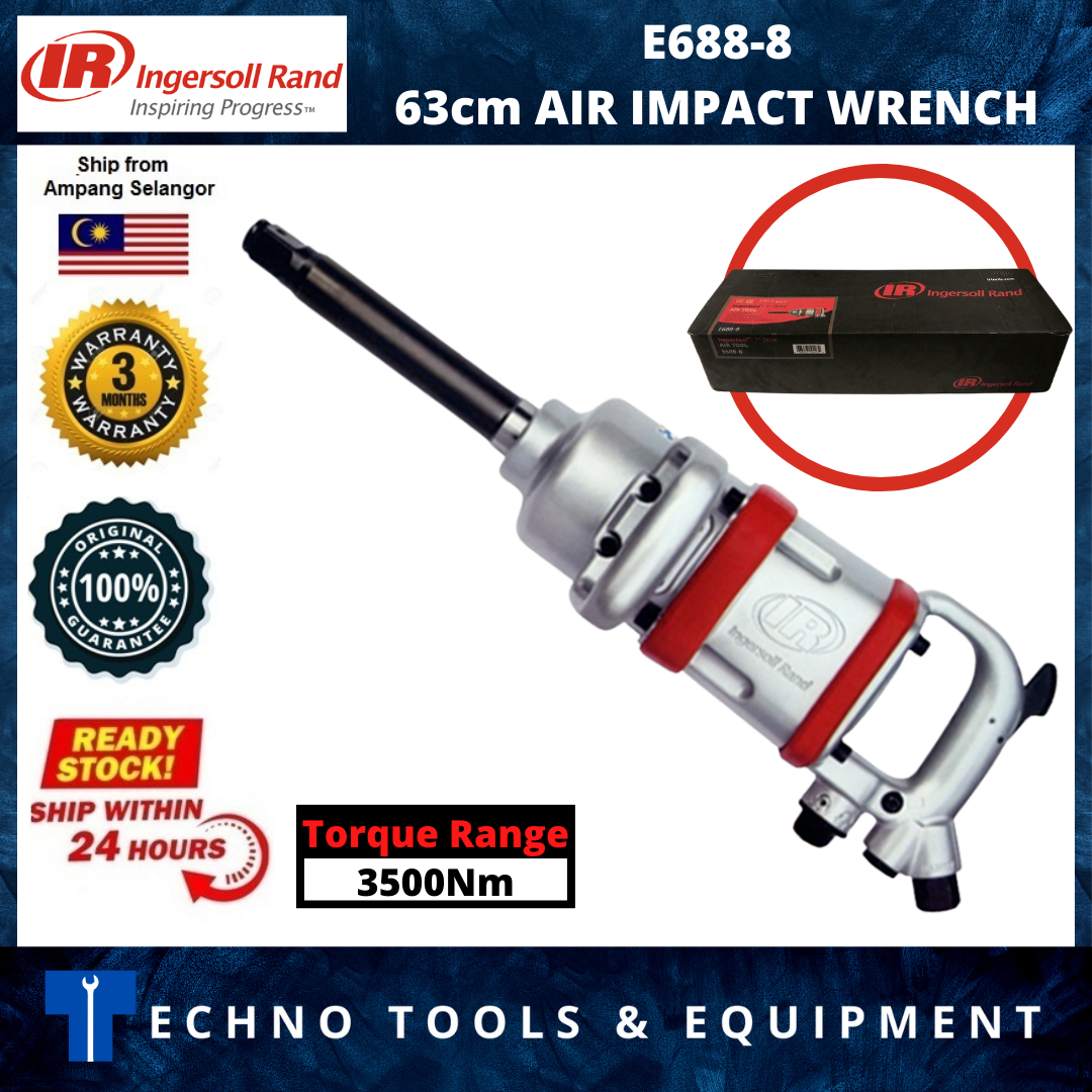 INGERSOLL-RAND E688-8 1"WITH 8"EXTENDED ANVIL AIR IMPACT WRENCH – Techno Tools & Equipment