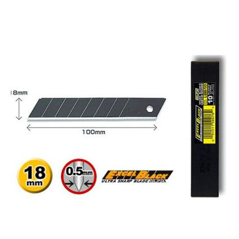 OLFA LBB-10 18mm Ultra-Sharp Black Snap Blade – Techno Tools & Equipment