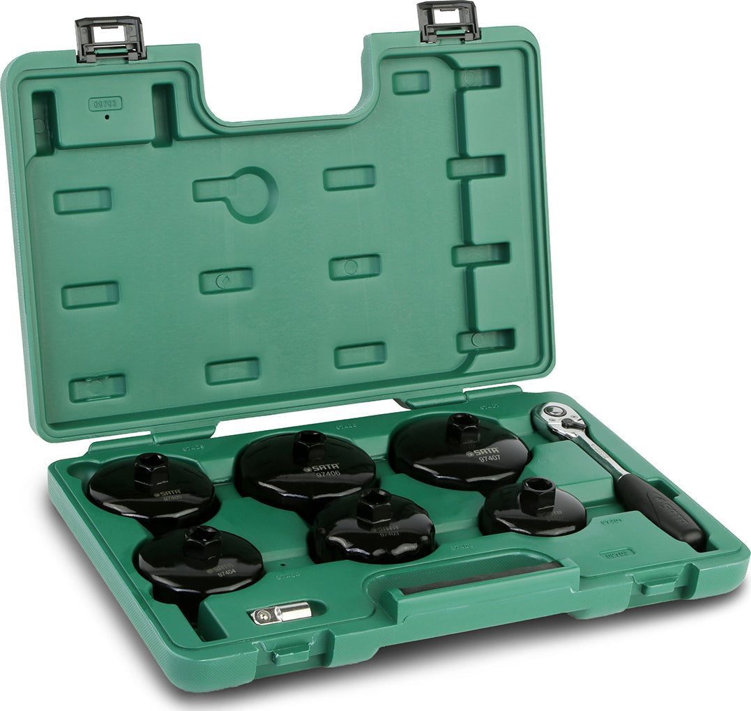 SATA 09703 END CAP OIL FILTER WRENCH SET, 8PC – Techno Tools & Equipment