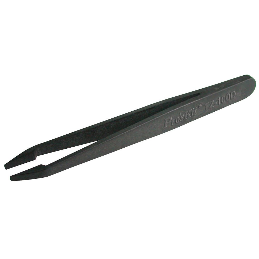 PRO'SKIT TZ-100D Conductive Tweezer (Flat Tips) 115mm – Techno Tools ...