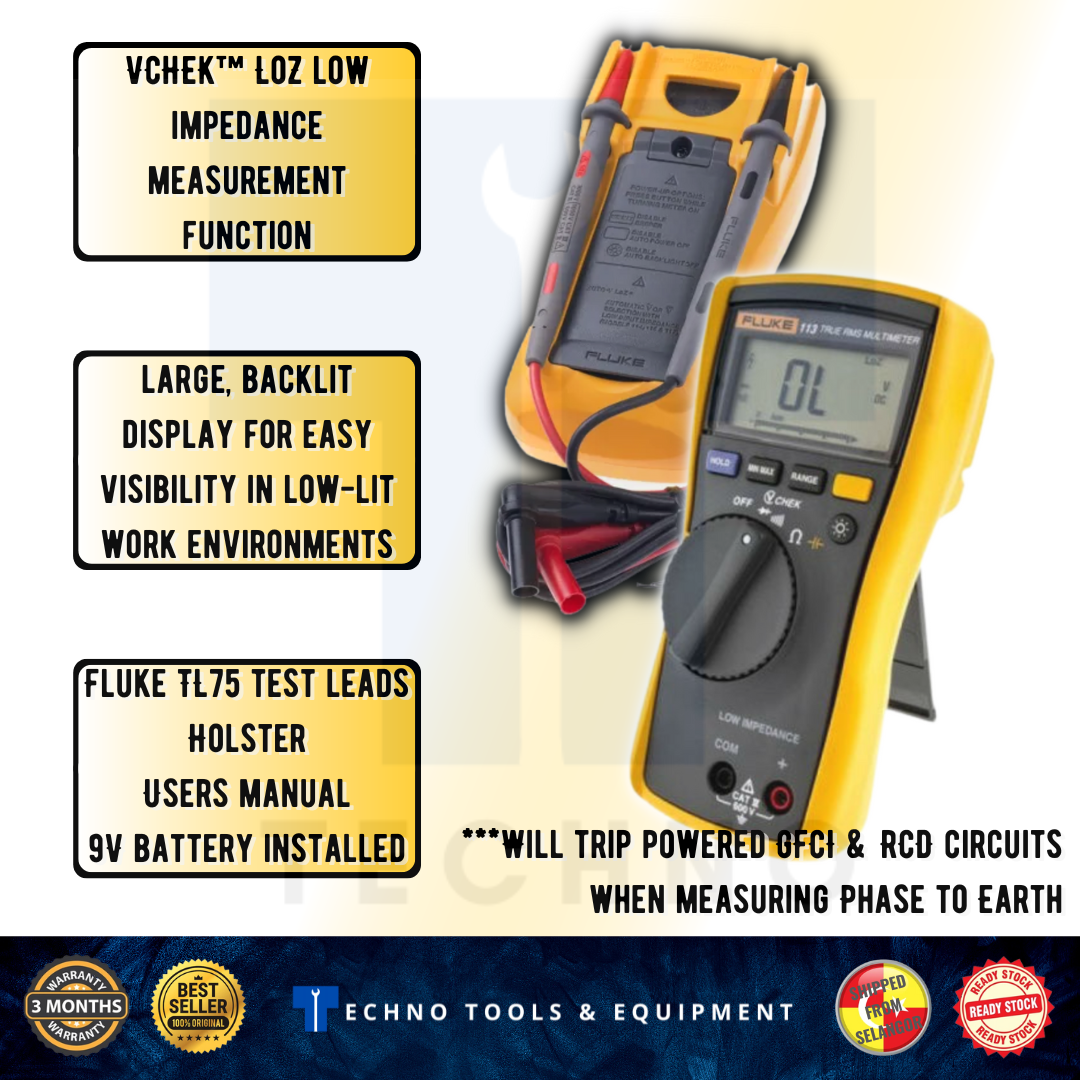Fluke FK 113 True RMS Digital Multimeter – Techno Tools & Equipment