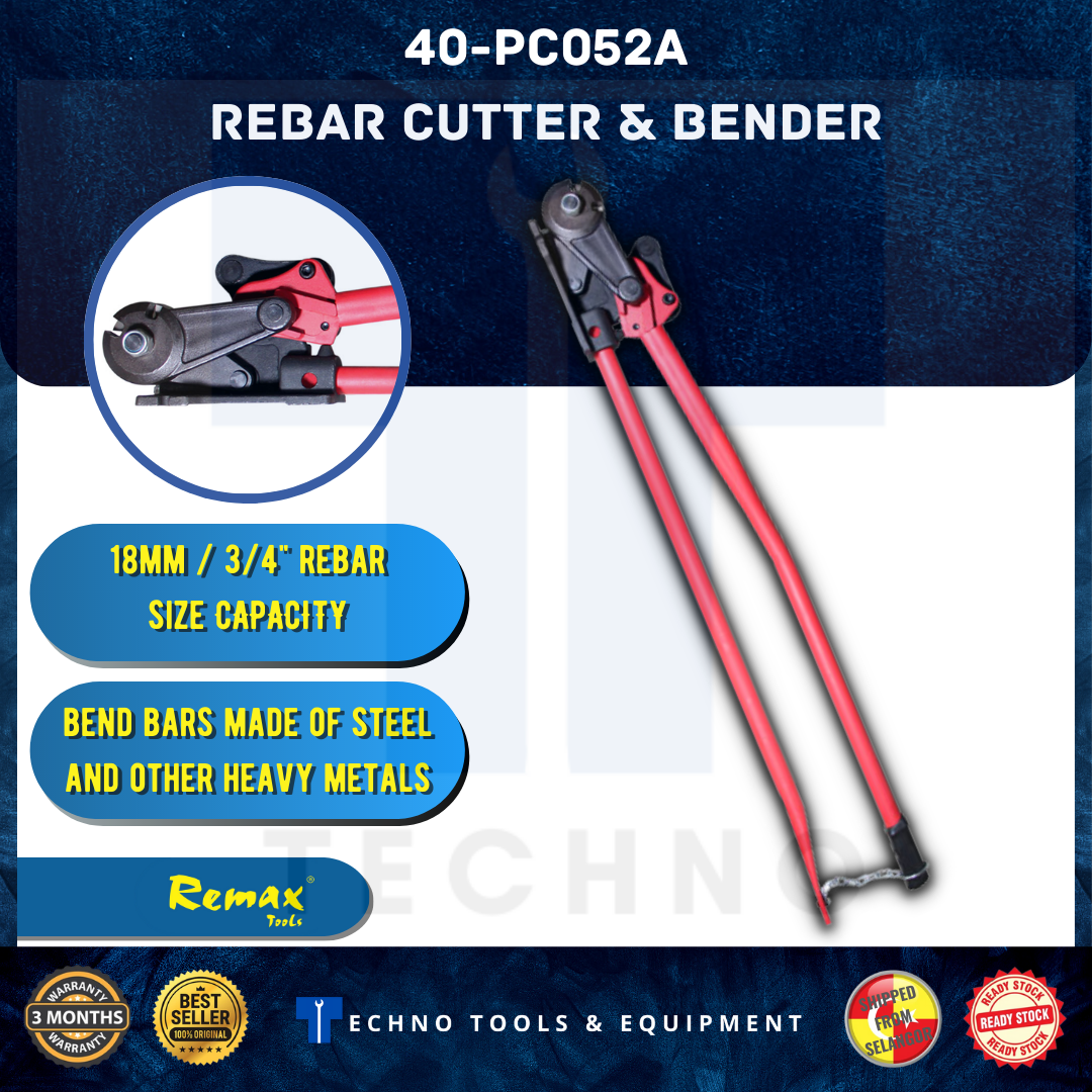 REMAX 132CM REBAR CUTTER & BENDER 40-PC052A – Techno Tools & Equipment