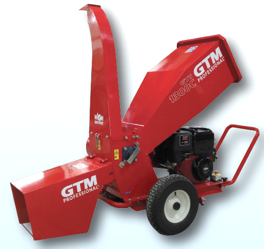 GTM Wood Chipper with B&S Engine 13HP, 4", 202kg GTS1300E Compo ...