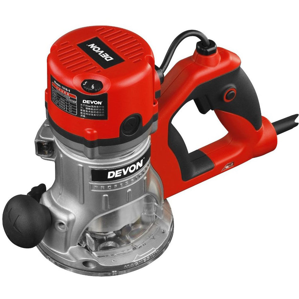 Devon Router D-handle 1/4&1/2,12000-22000rpm,1300W,4kg 1316-1 – Techno ...