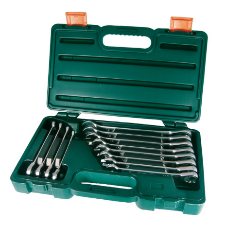 12PCS SUPER TECH 72TEETH REVERSIBLE RATCHETING COMBINATION WRENCH SET ...