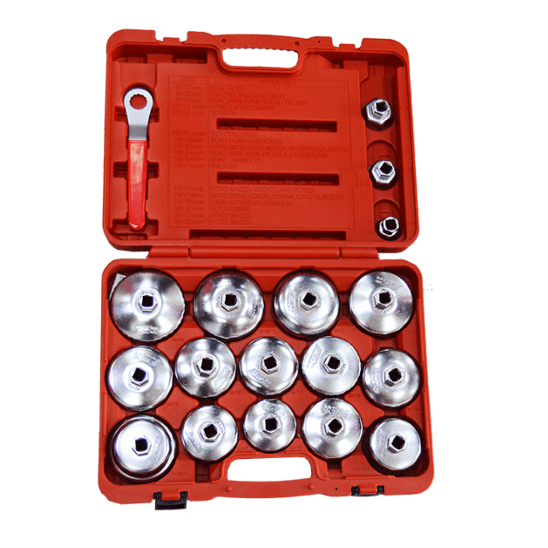 [JTC-4572] 18 PCS OIL FILTER WRENCH SET – Techno Tools & Equipment