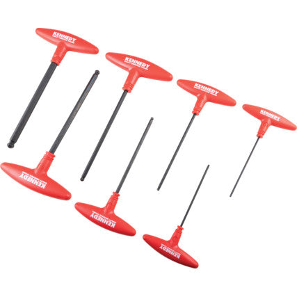 METRIC T-HANDLE BALL DRIVER SET(7-PCE) – Techno Tools & Equipment