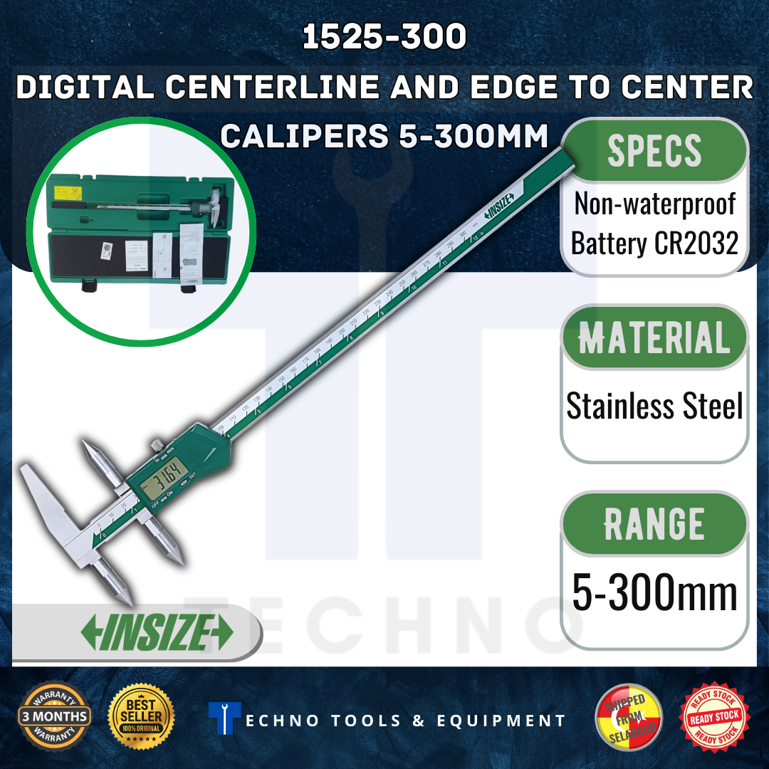 INSIZE Digital Centerline And Edge To Center Calipers 1525-300 5-300mm ...