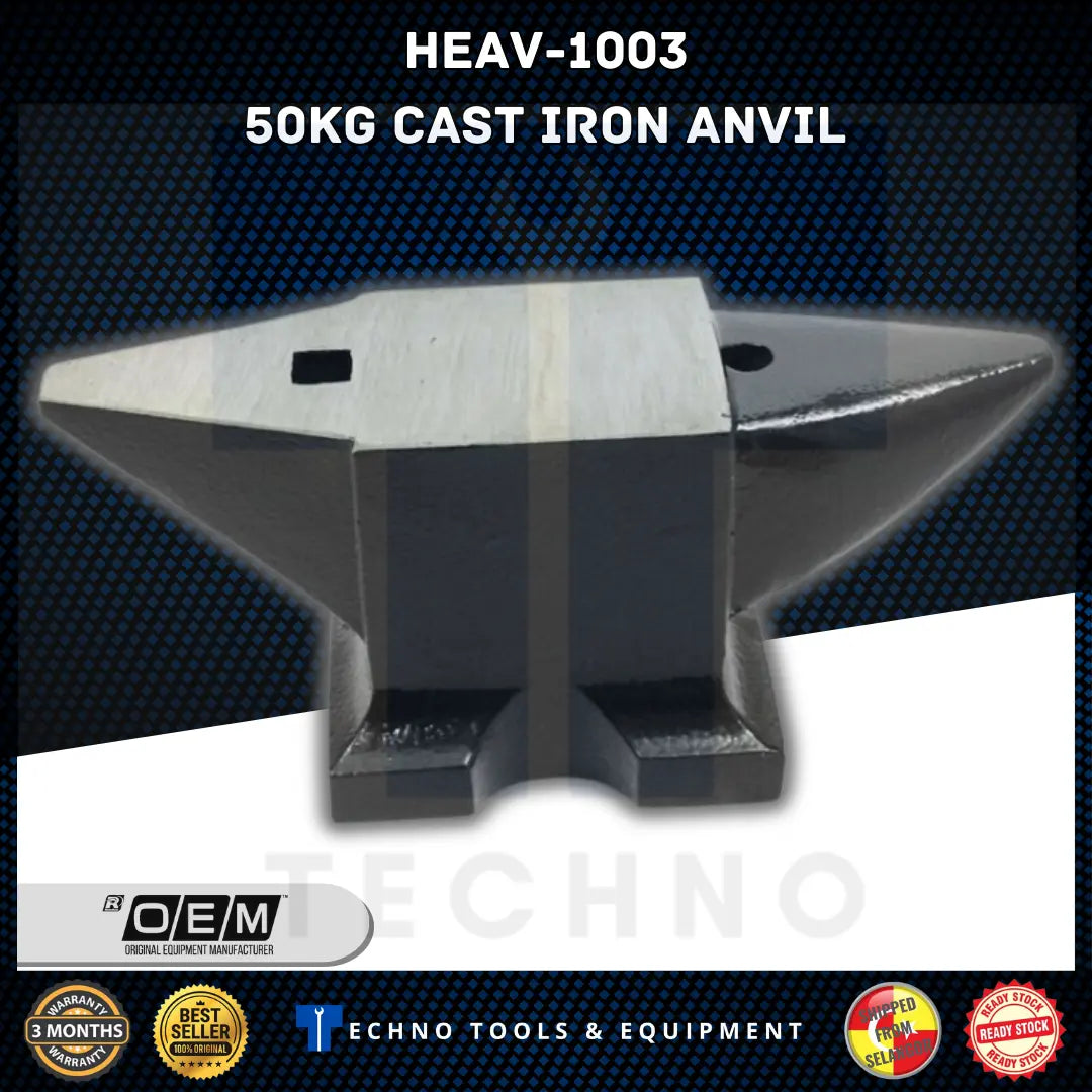 50kg Heavy Duty Cast Iron Anvil – Techno Tools & Equipment