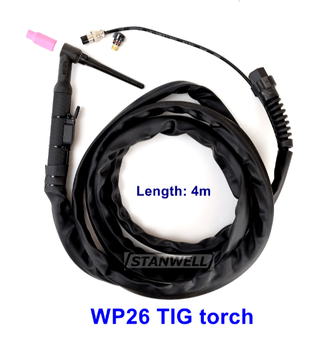 WP-26 WP26 TIG welding torch 4m with flexible neck for TIG250 / TIG315 ...