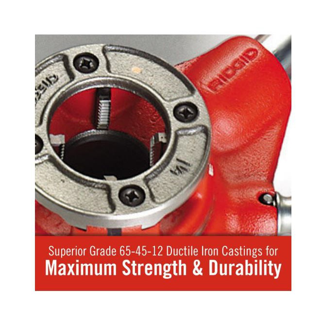 RIDGID 36345 00-R Exposed Ratchet Threader Set, Ratcheting Pipe Thread ...