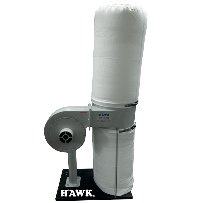 HAWK Dust Collector 1500W, 125mm, 42150L/min, 51kg FM300 – Techno Tools ...
