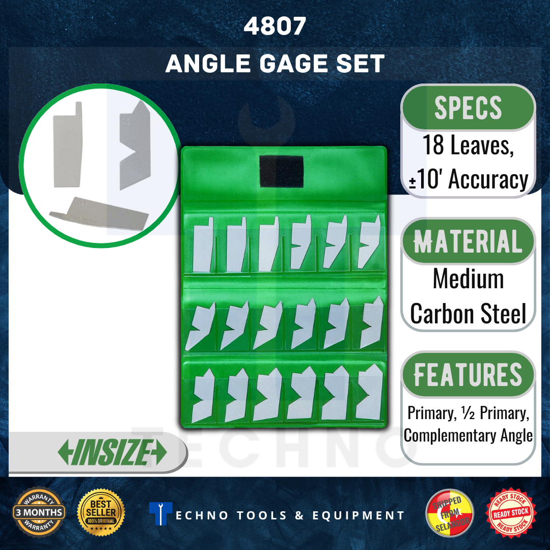 INSIZE ANGLE GAGE SET 4807 – Techno Tools & Equipment