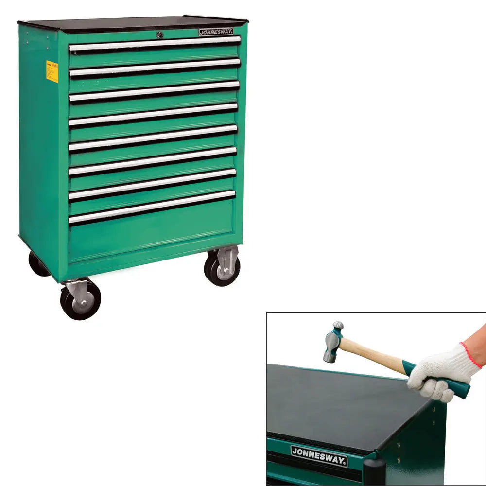 JONNESWAY 7-DRAWER TOOL TROLLEY W/KNOCKABLE WORKING TABLE C-7DW9 ...