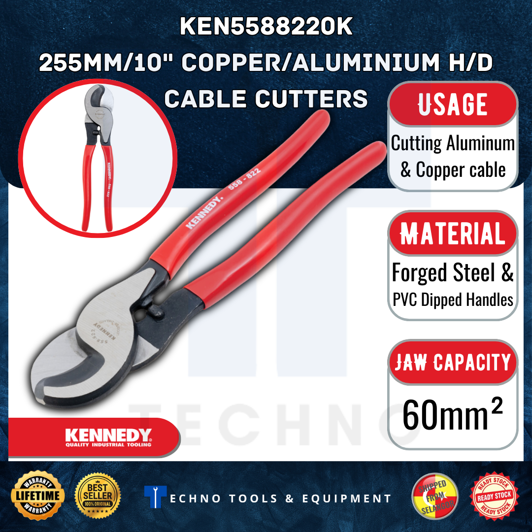 KENNEDY 255mm/10" COPPER/ALUMINIUM H/D CABLE CUTTERS KEN5588220K ...