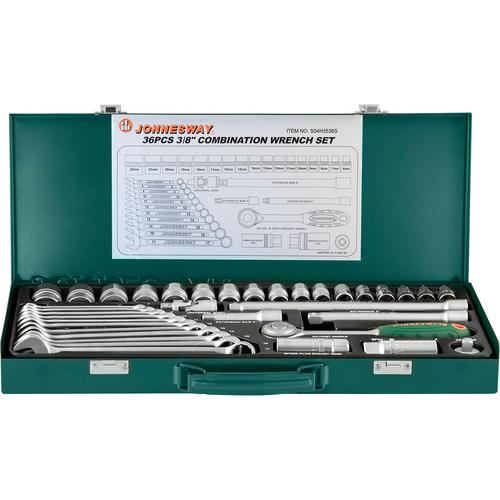 JONNESWAY 36 PCS 3/8″DR. COMBINATION TOOL SET S04H3536S – Techno Tools ...