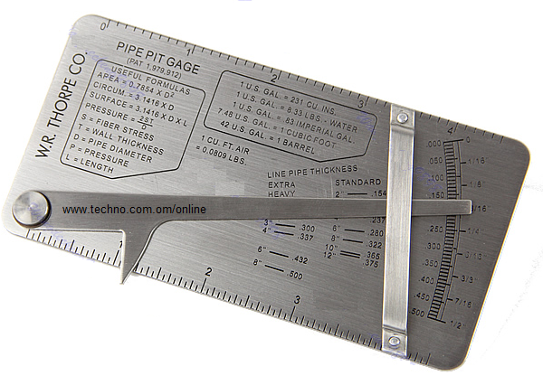 PIPE PIT GAGE WELDING GAUGE – Techno Tools & Equipment