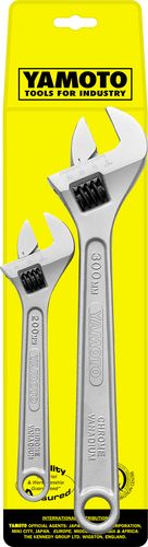 YAMOTO YMT501-2500K 8"/12" SATIN-CHROME ADJUSTABLE WRENCH SET – Techno ...