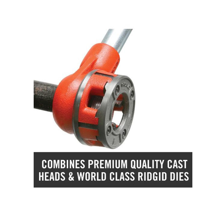 RIDGID 36505 12-R Exposed Ratchet Threader Set, Ratcheting Pipe Thread ...