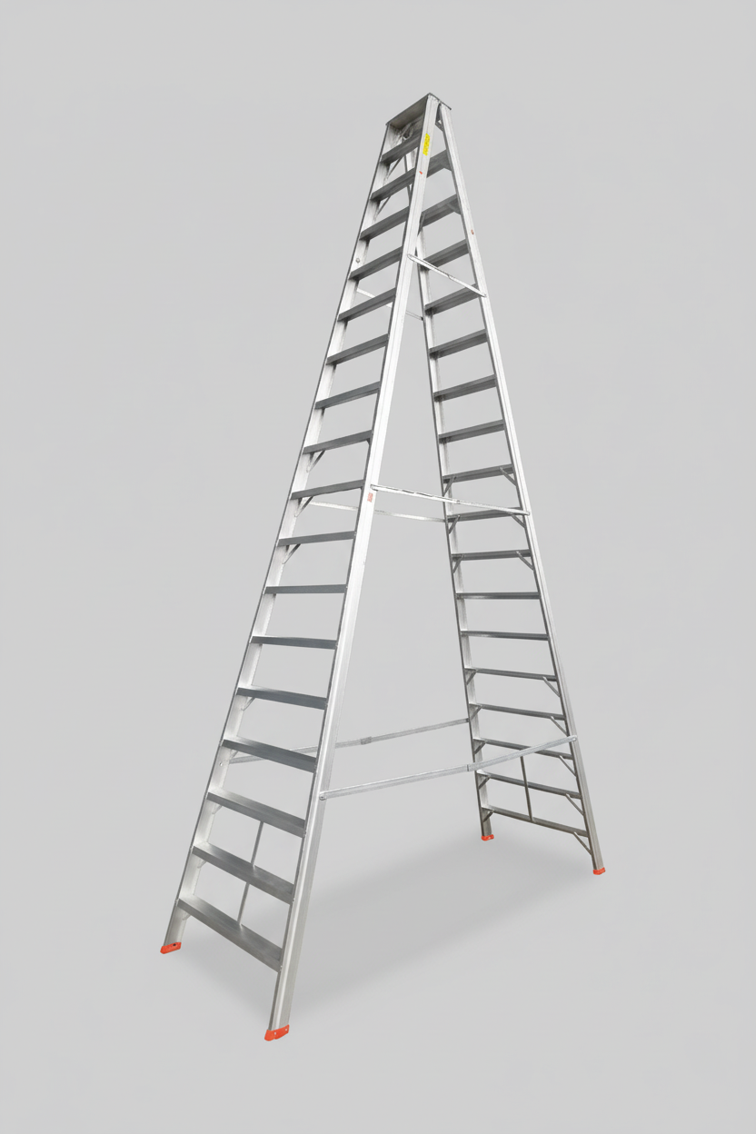Aluminium Double Sided A-Shape Ladder (DSL) - Heavy Duty 150kg – Techno ...