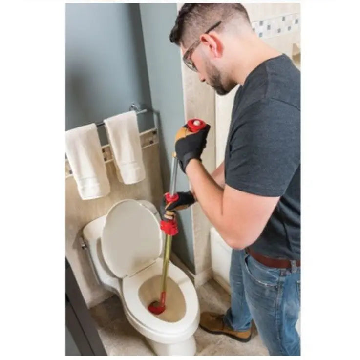 RIDGID K-6P (56658) 6 ft. Toilet Auger with Bulb Head and Heavy Duty C ...