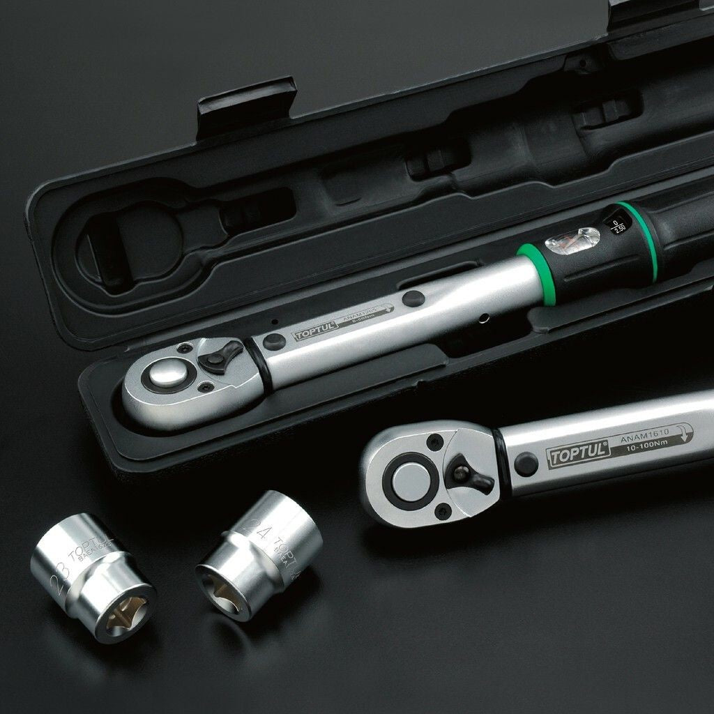 TOPTUL Micrometer Adjustable Torque Wrench Window Display ANAM Series ...