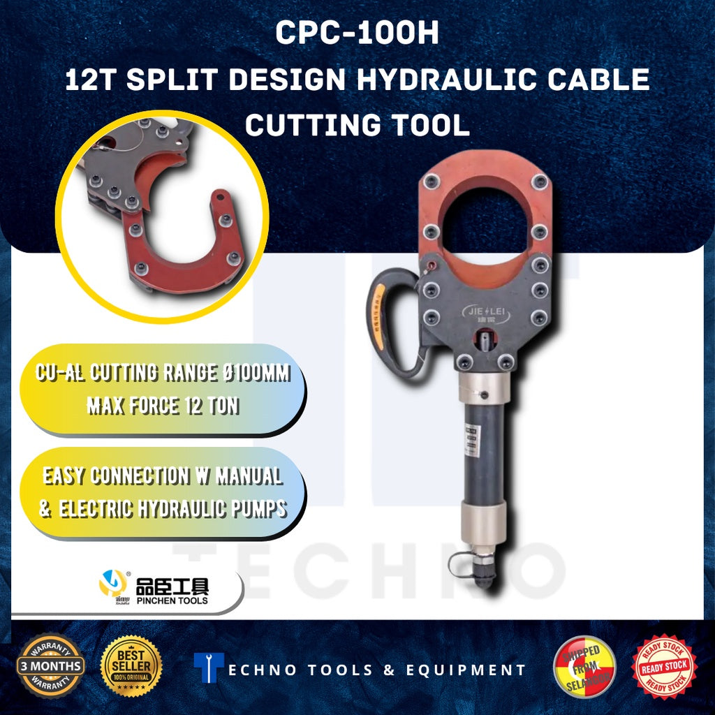 CPC-50H - 100H / 7-12Ton Split Design Hydraulic Cable Cutting Tool for ...