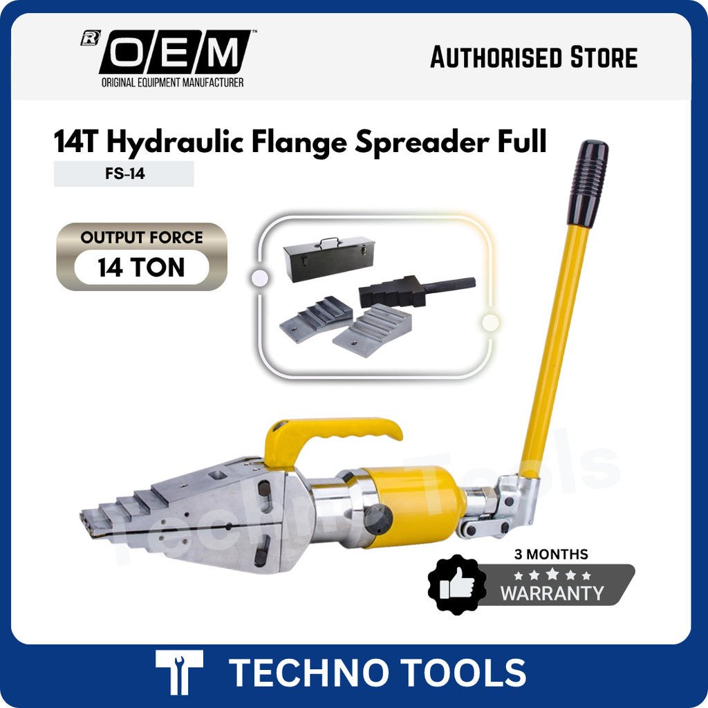 FS-14 Hydraulic Flange Spreader Tool With Integrated Hand Pump, Spread ...