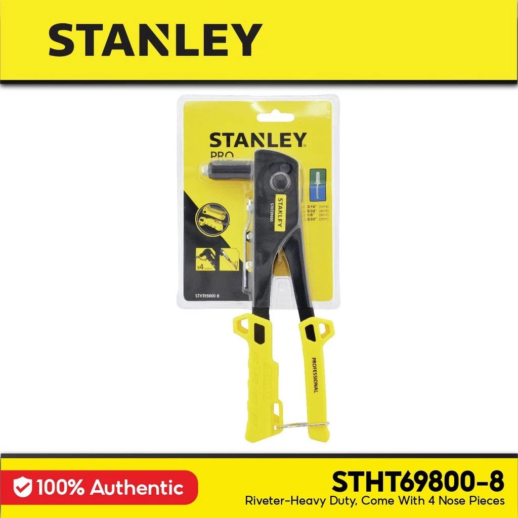 Stanley STHT69800-8 Heavy Duty Riveter | 4 Nose Pieces – Techno Tools ...