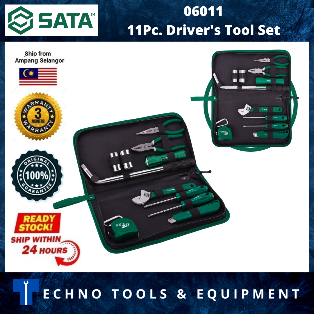 SATA 06011 11PC Auto Tools Set-Pouch – Techno Tools & Equipment