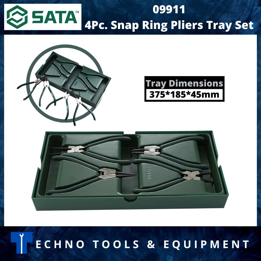 SATA 09911 4PC. SNAP RING PLIERS SET – Techno Tools & Equipment