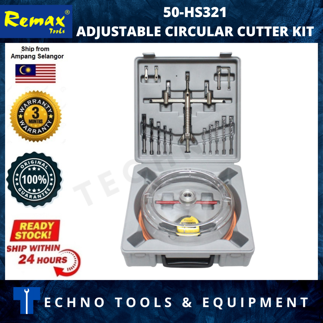 50-HS321 ADJUSTABLE CIRCULAR CUTTER KIT – Techno Tools & Equipment