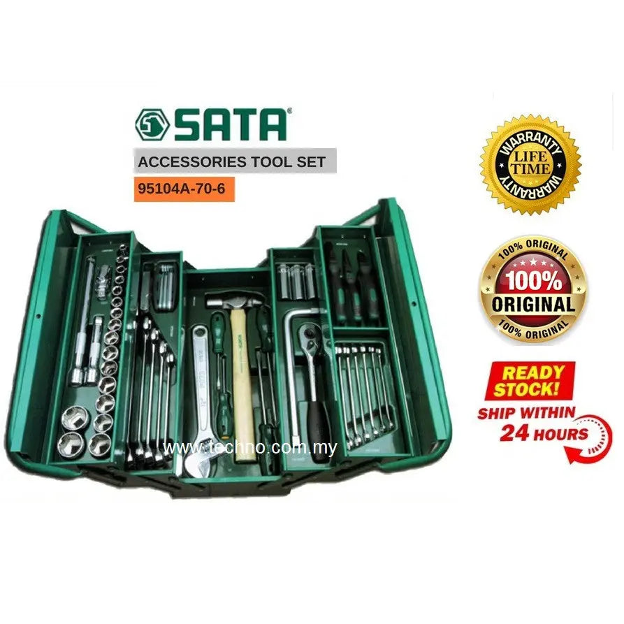 SATA 95104A-70-6 Cantilevel Mechanic Tool Chest Set 6PT 70pcs – Techno ...