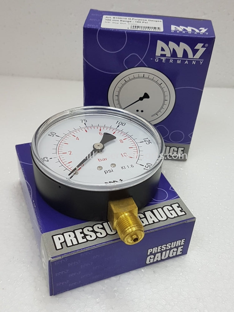 63mm DIA.x 0-4 BAR PRESSURE GAUGE – Techno Tools & Equipment