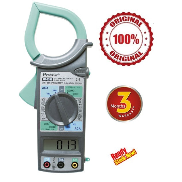 PRO'SKIT MT-3266 3 1/2 HAND HELD DIGITAL CLAMP METER – Techno Tools ...