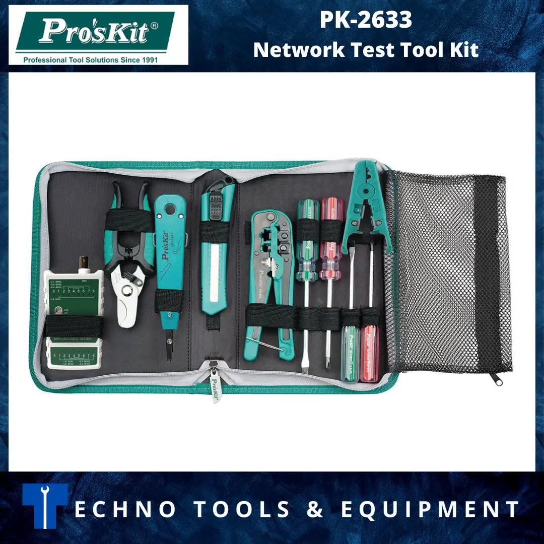 PRO'SKIT PK-2633 Network Test Tool Kit – Techno Tools & Equipment