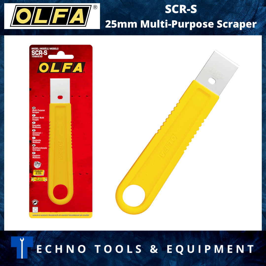 OLFA SCR-S 25mm / SCR-L 60mm Multi-Purpose Scraper – Techno Tools & Equipment