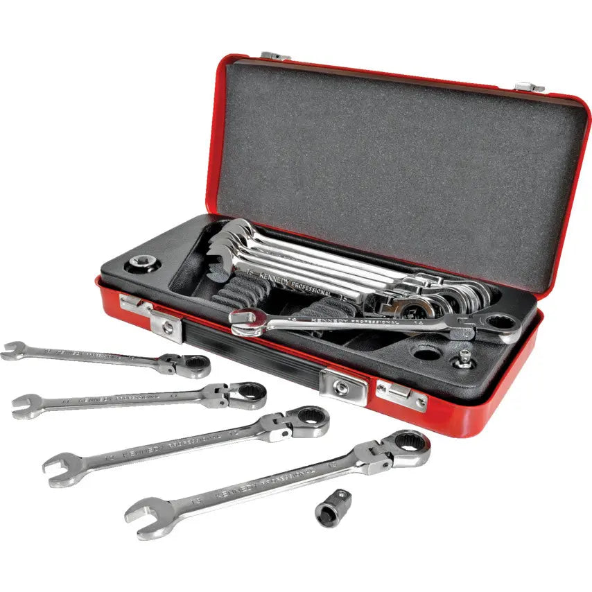 KENNEDY KEN5822250K 10 - 19mm METRIC RATCHET SPANNER SET 10PCE – Techno ...