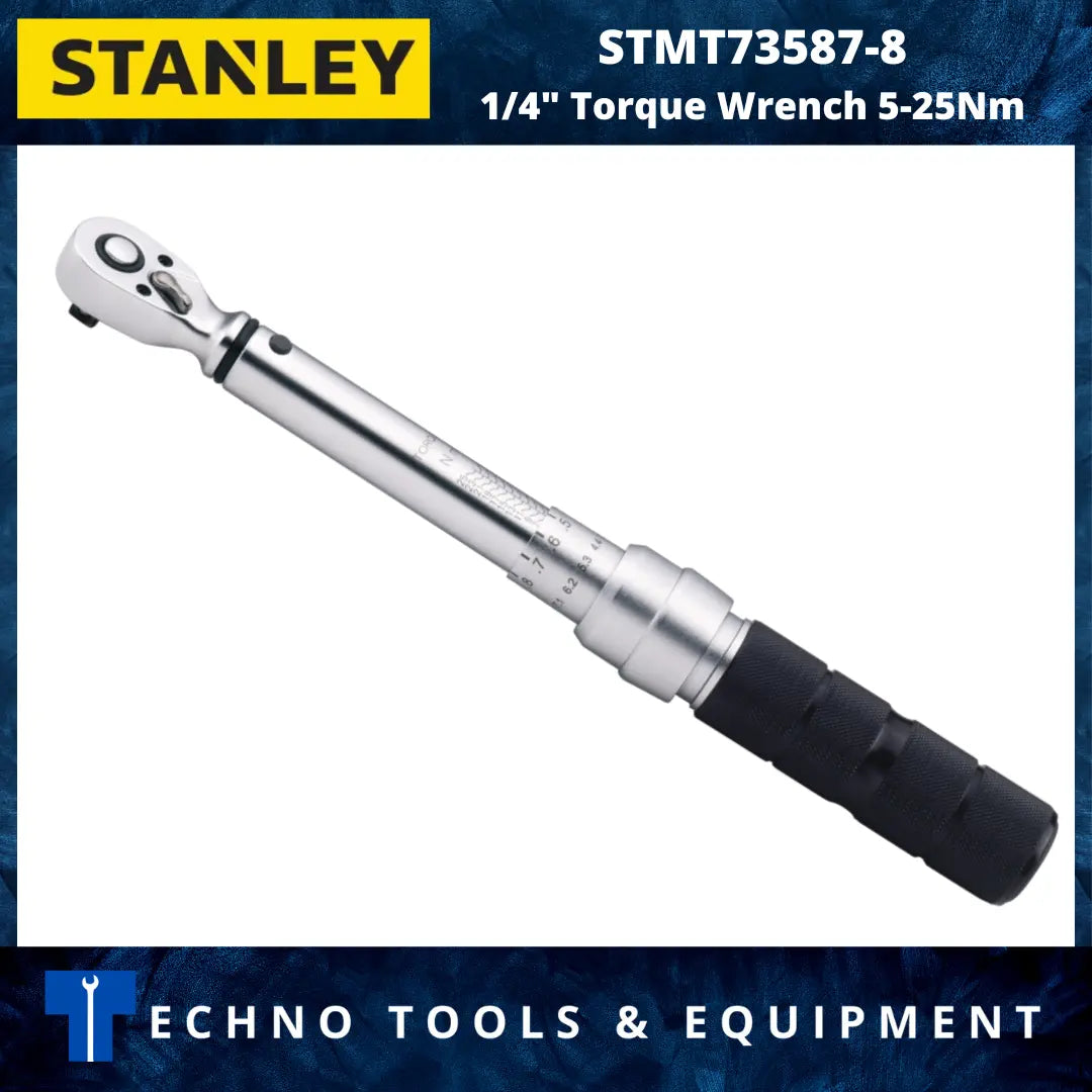 STANLEY STMT73587-8 1/4″ Torque Wrench 5-25Nm – Techno Tools & Equipment