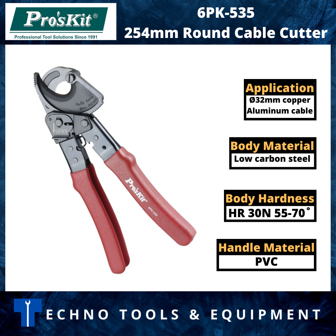 PRO'SKIT 6PK-535 254mm Round Cable Cutter – Techno Tools & Equipment