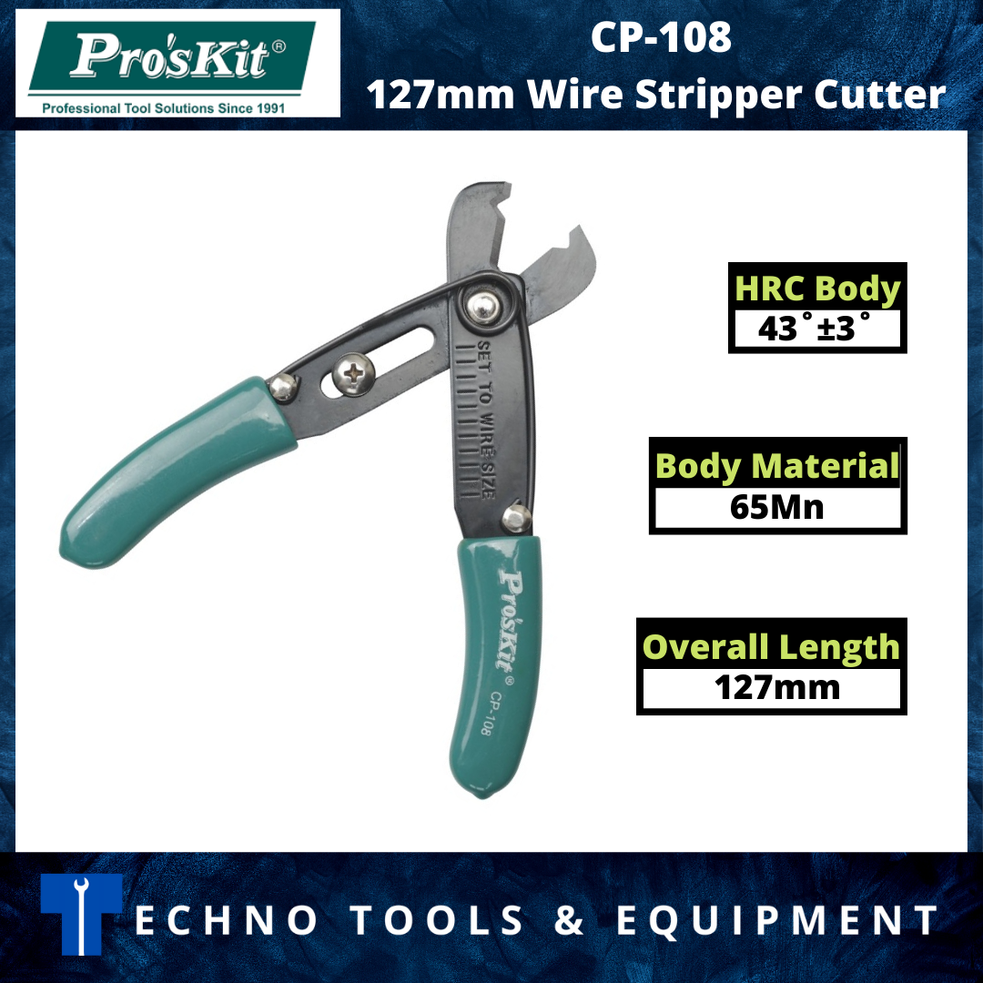 PRO'SKIT CP-108 127mm Wire Stripper Cutter – Techno Tools & Equipment