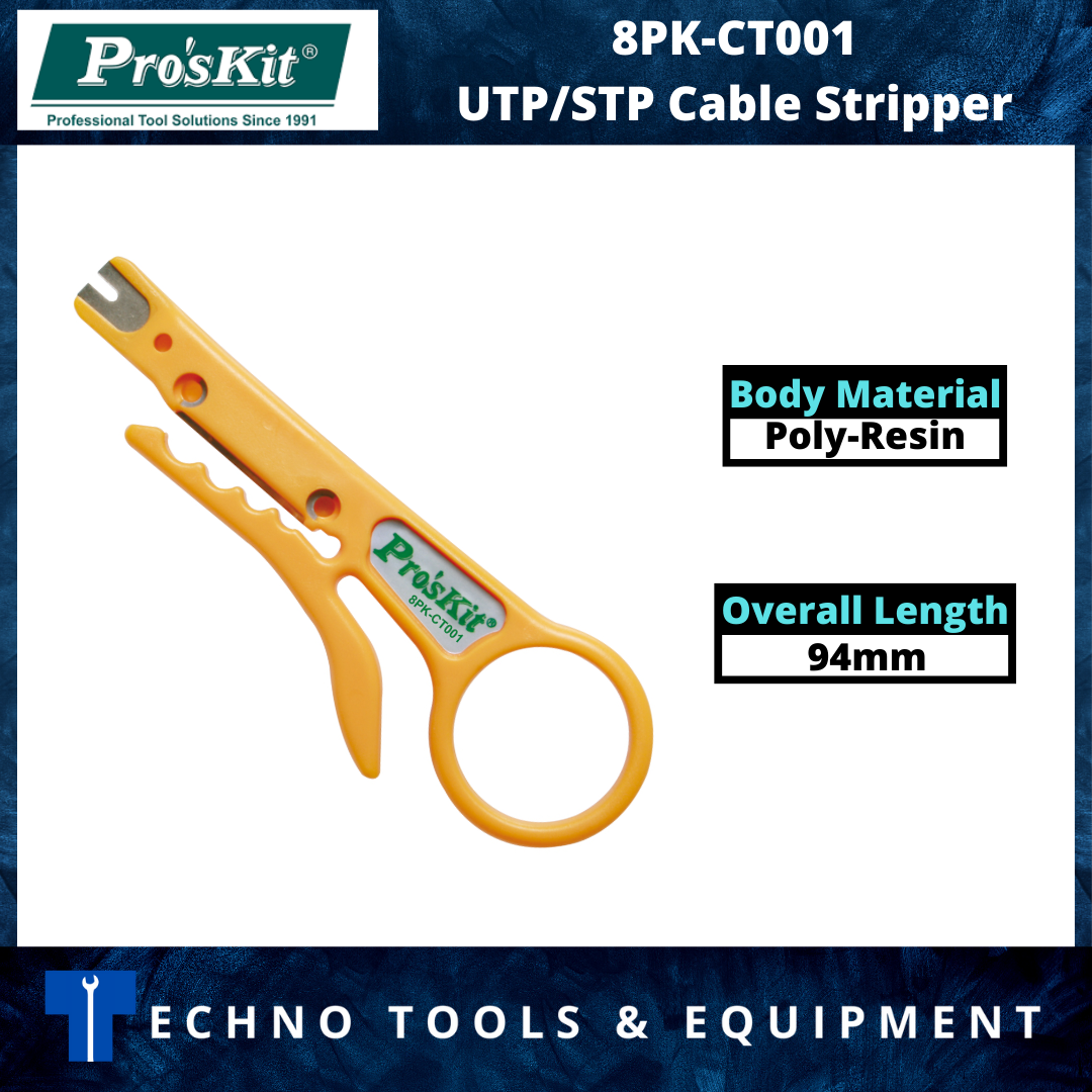 PRO'SKIT 8PK-CT001 UTP/STP Cable Stripper – Techno Tools & Equipment