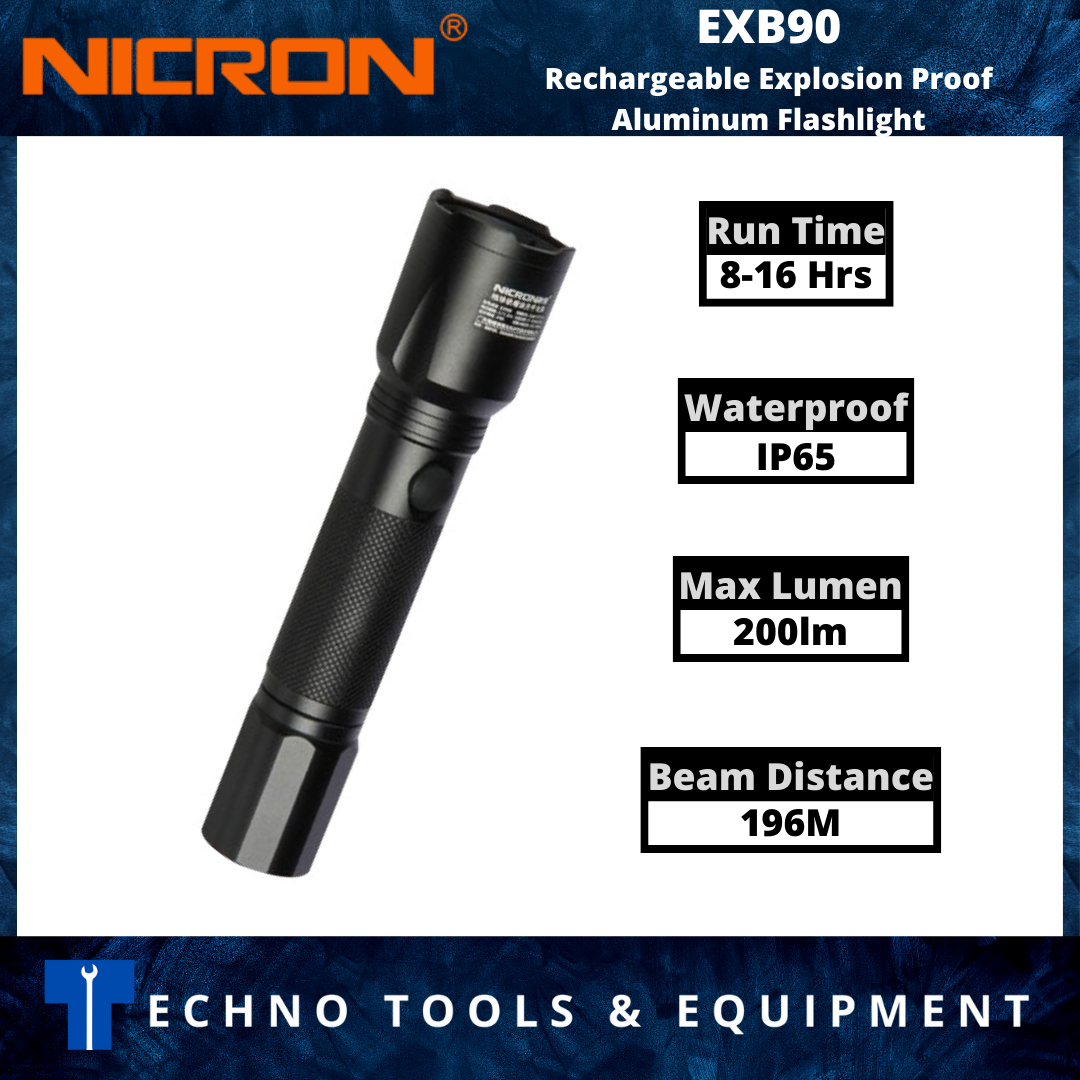 Explosion Proof Flashlight Nsn Fulton Safety Approved Right Angle