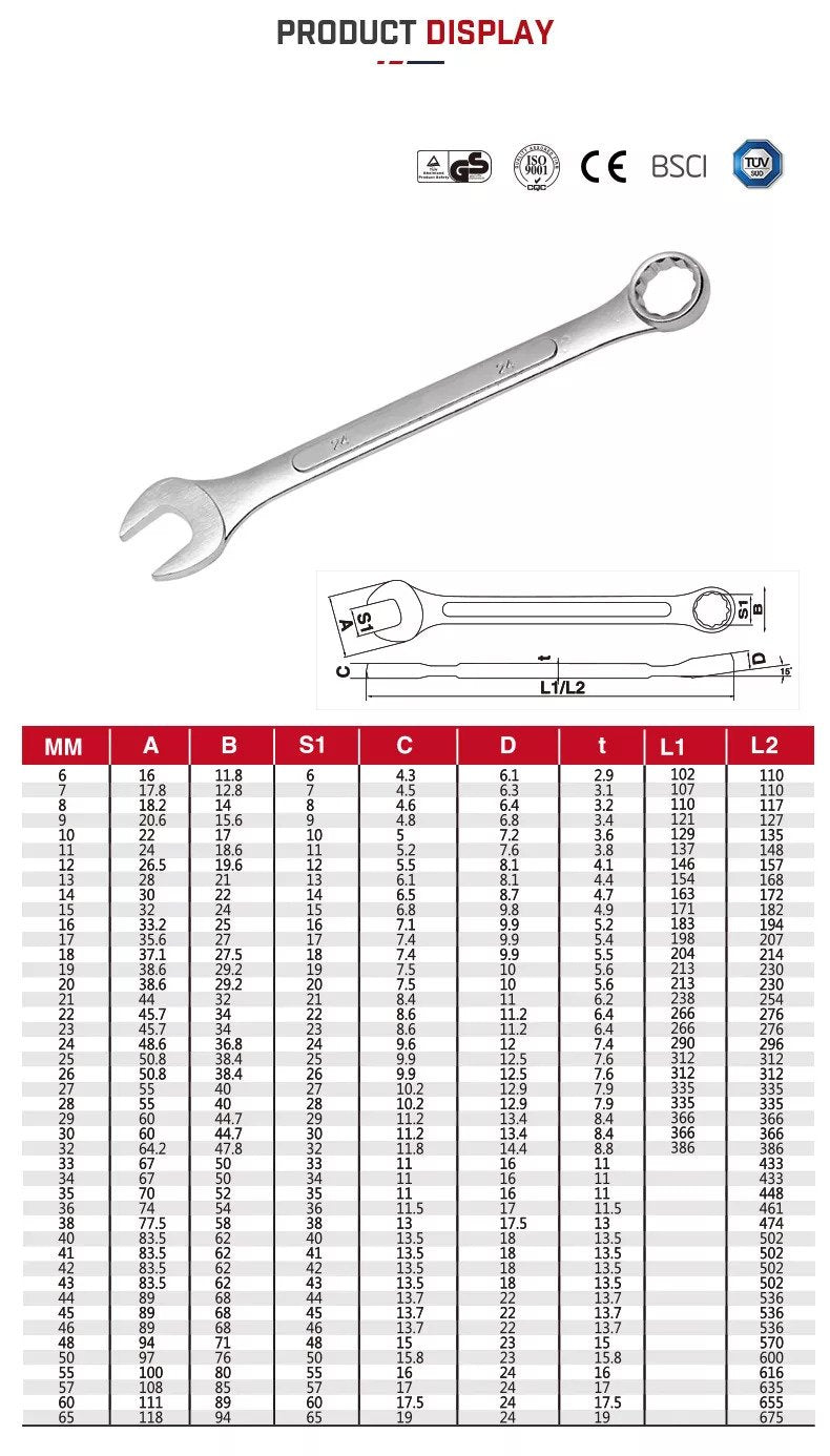 OEM 41-65mm Common Ring Spanner – Techno Tools & Equipment